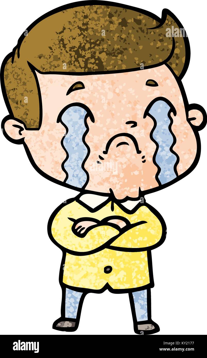 cartoon man crying Stock Vector Image & Art - Alamy
