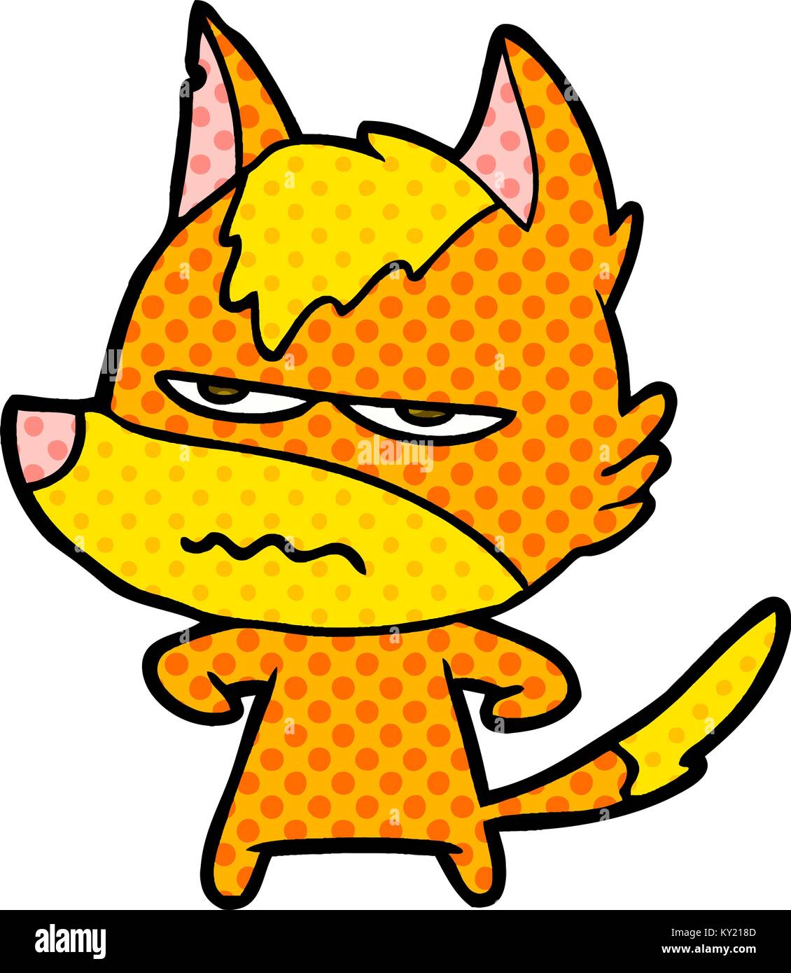 angry fox cartoon character Stock Vector Image & Art - Alamy