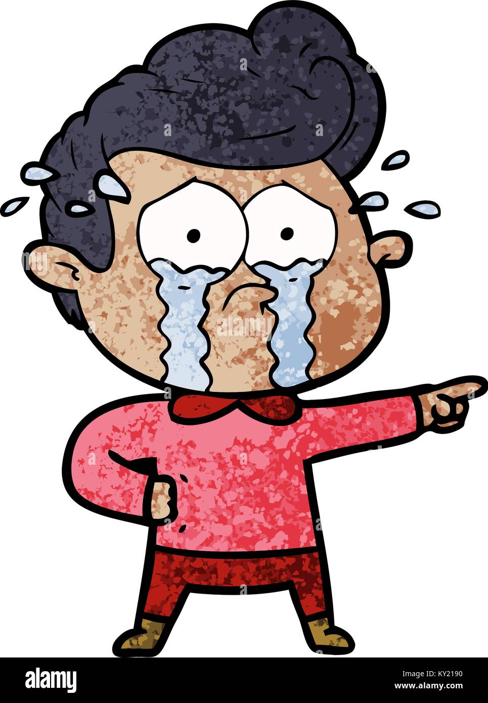 cartoon crying man Stock Vector Image & Art - Alamy