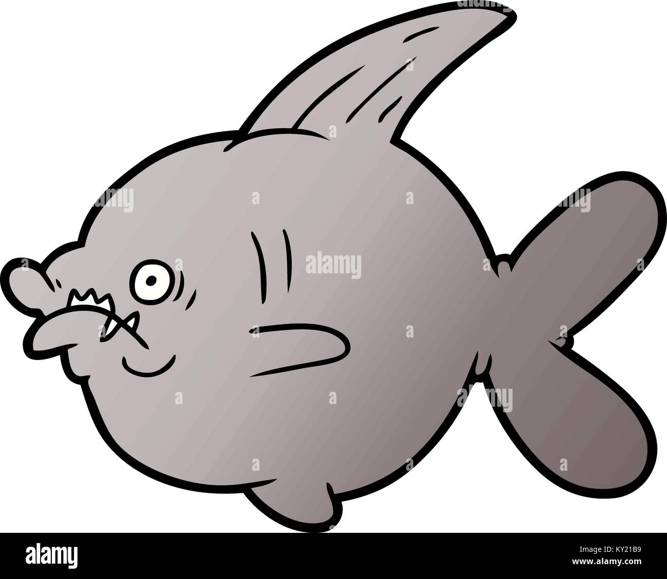 cartoon ugly fish Stock Vector Image & Art - Alamy