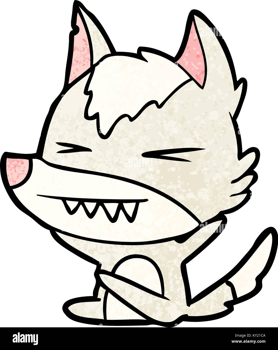 angry wolf cartoon Stock Vector Image & Art - Alamy