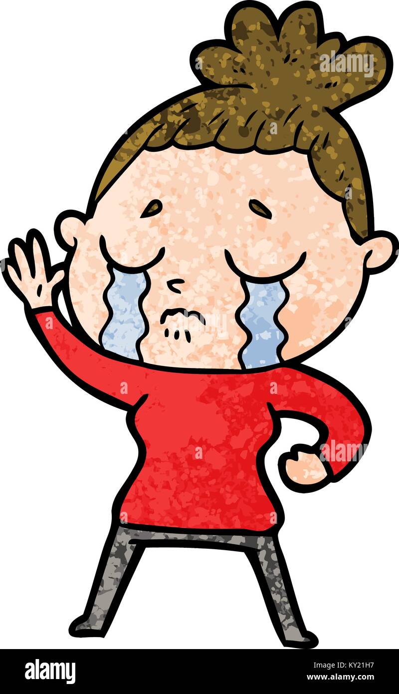 cartoon crying woman Stock Vector Image & Art - Alamy