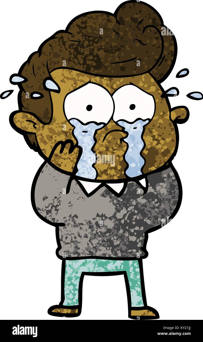 cartoon crying man Stock Vector Image & Art - Alamy