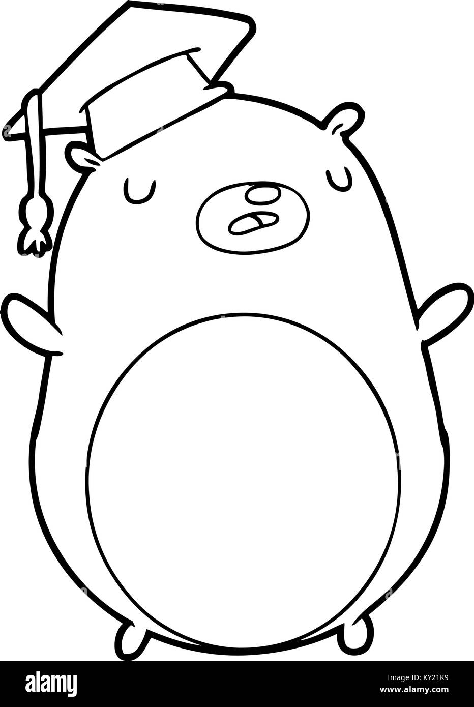 cartoon graduate bear Stock Vector Image & Art - Alamy