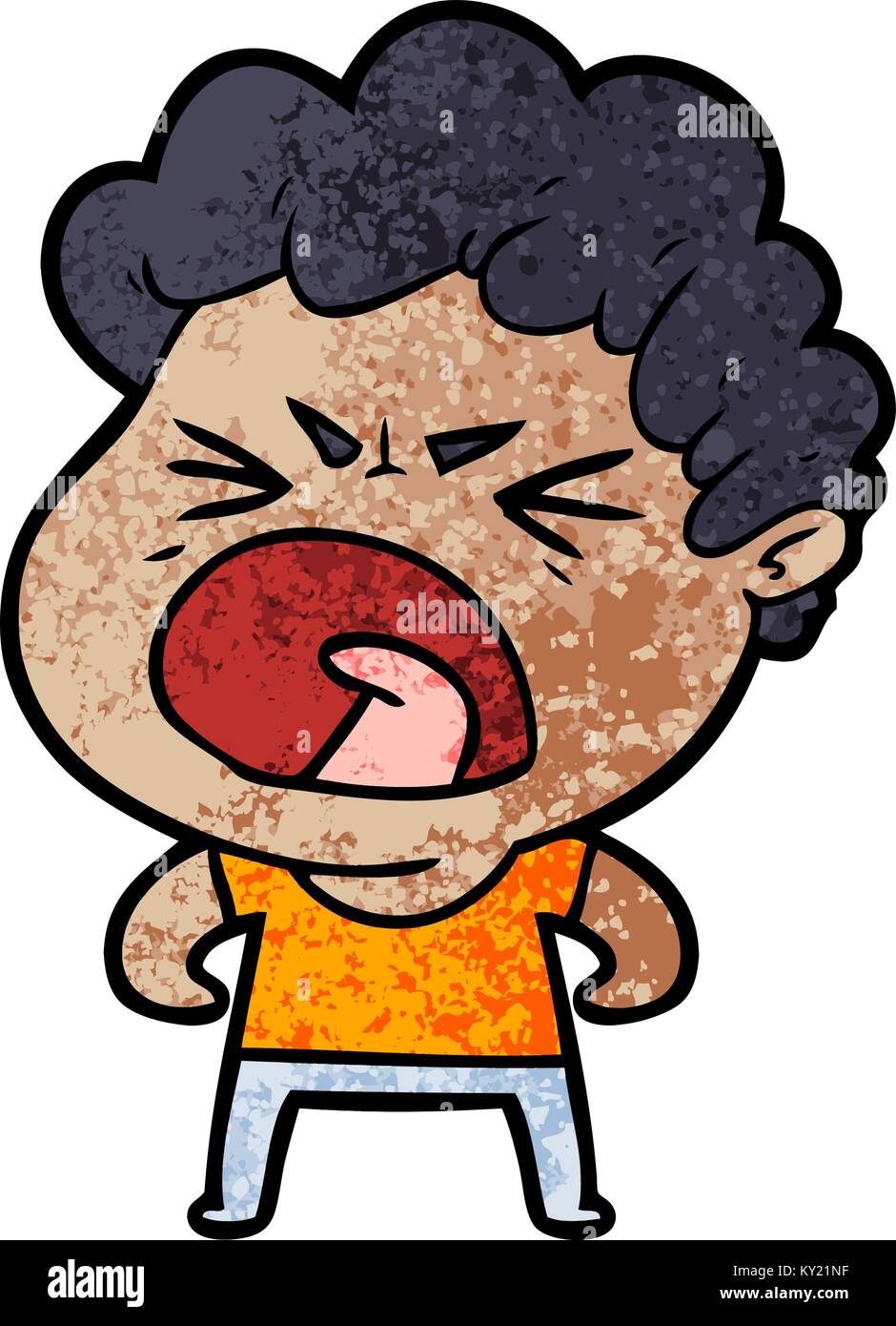 cartoon furious man Stock Vector Image & Art - Alamy
