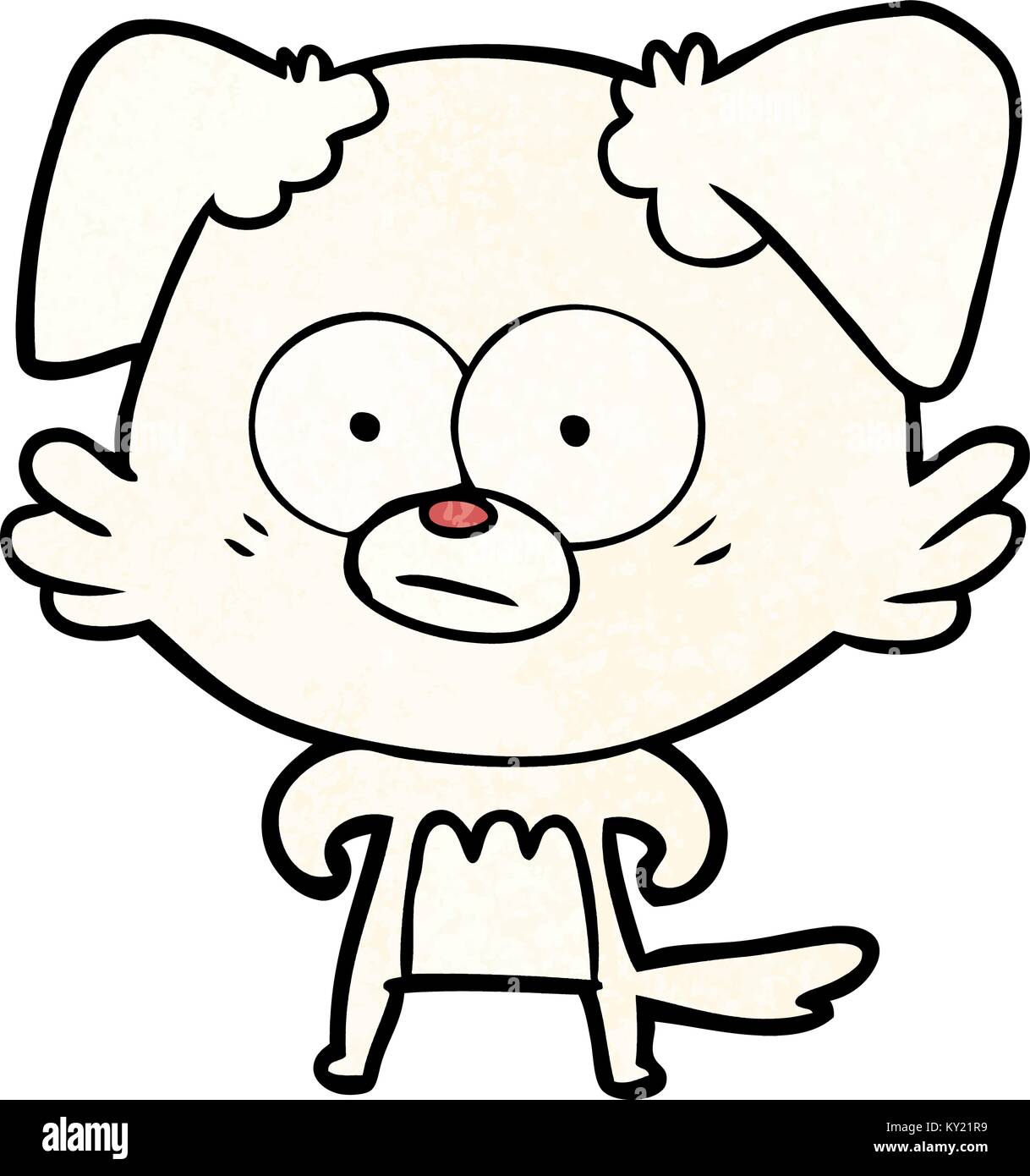 nervous dog cartoon Stock Vector Image & Art - Alamy