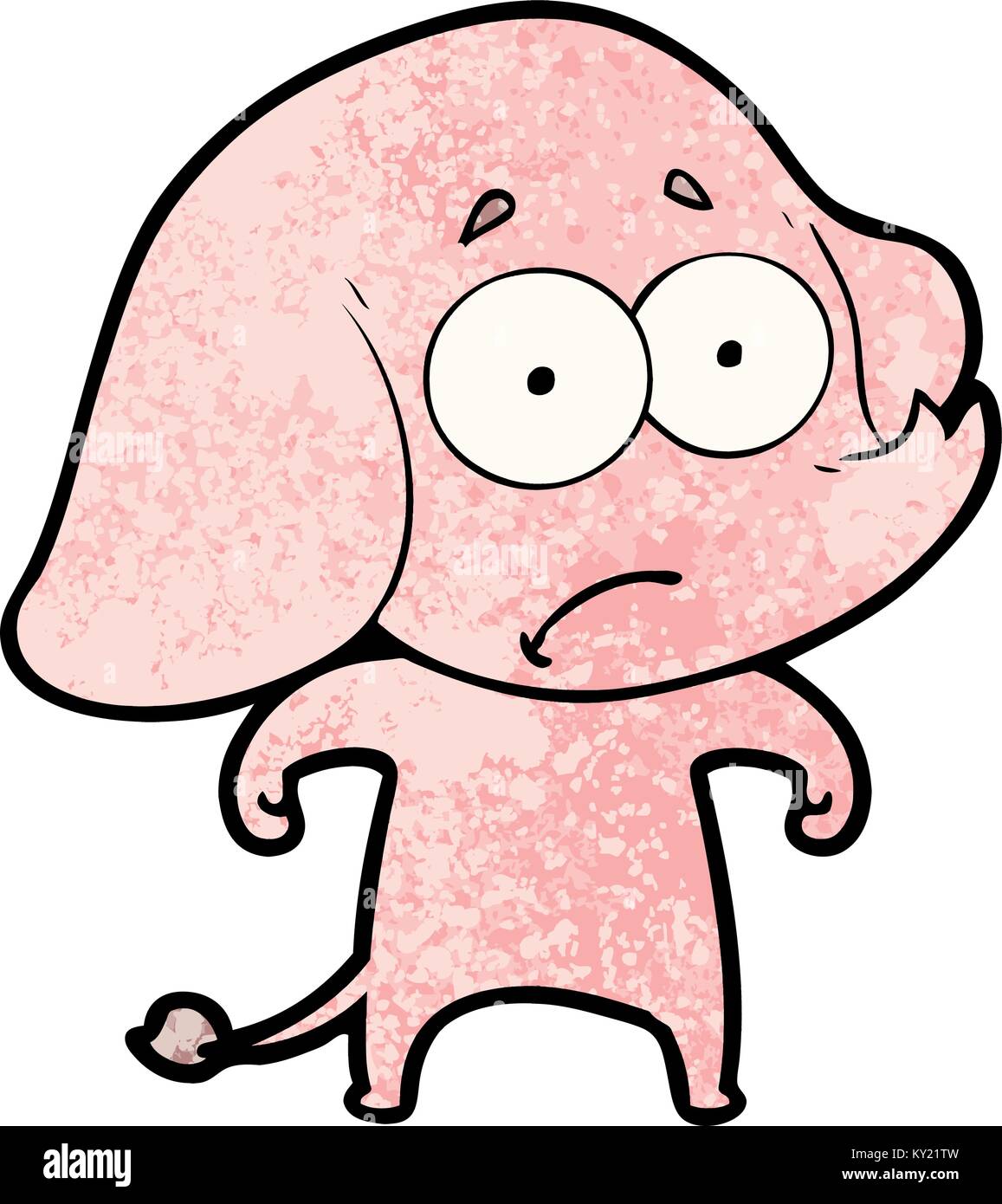 cartoon unsure elephant Stock Vector Image & Art - Alamy