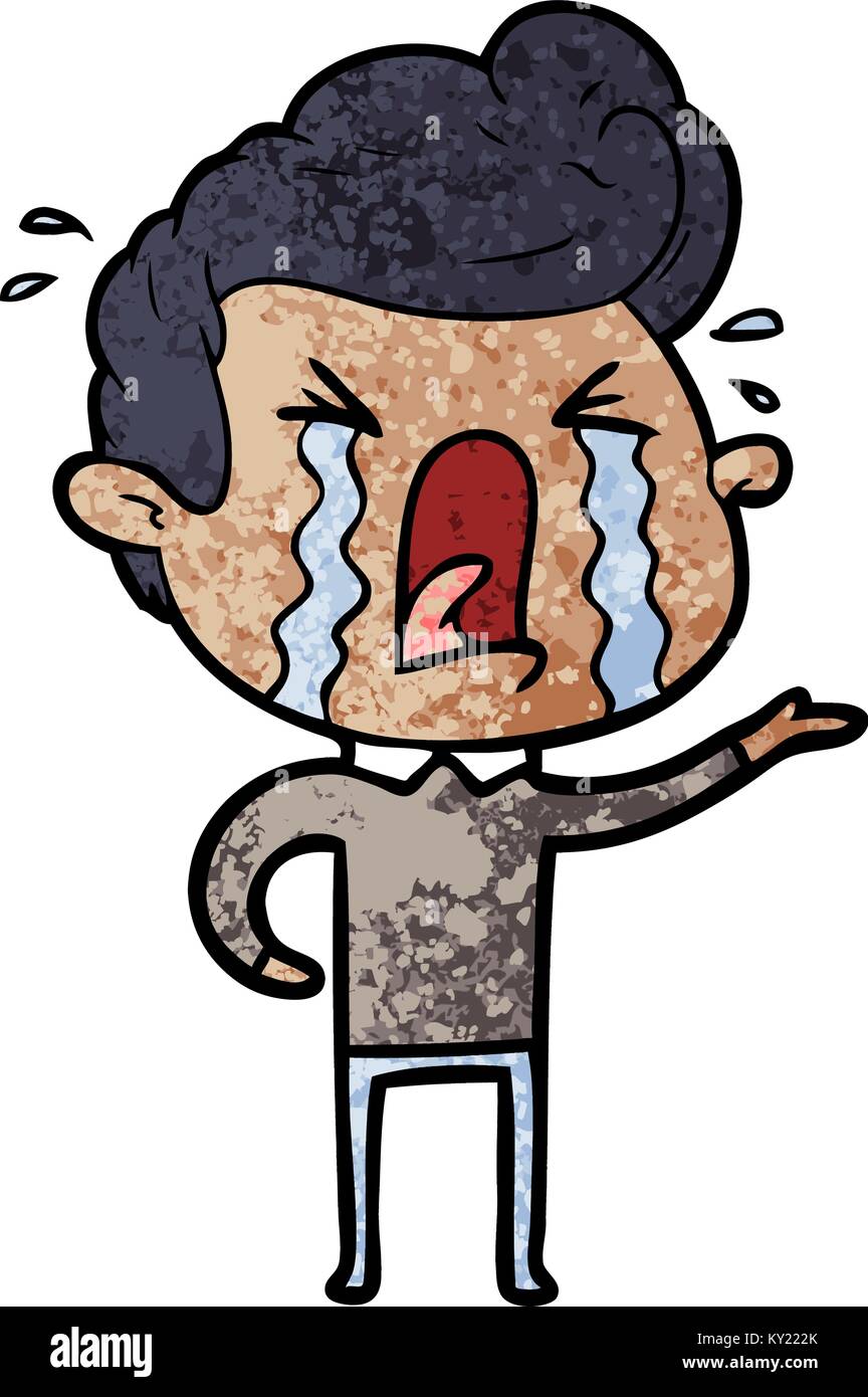 cartoon crying man Stock Vector Image & Art - Alamy