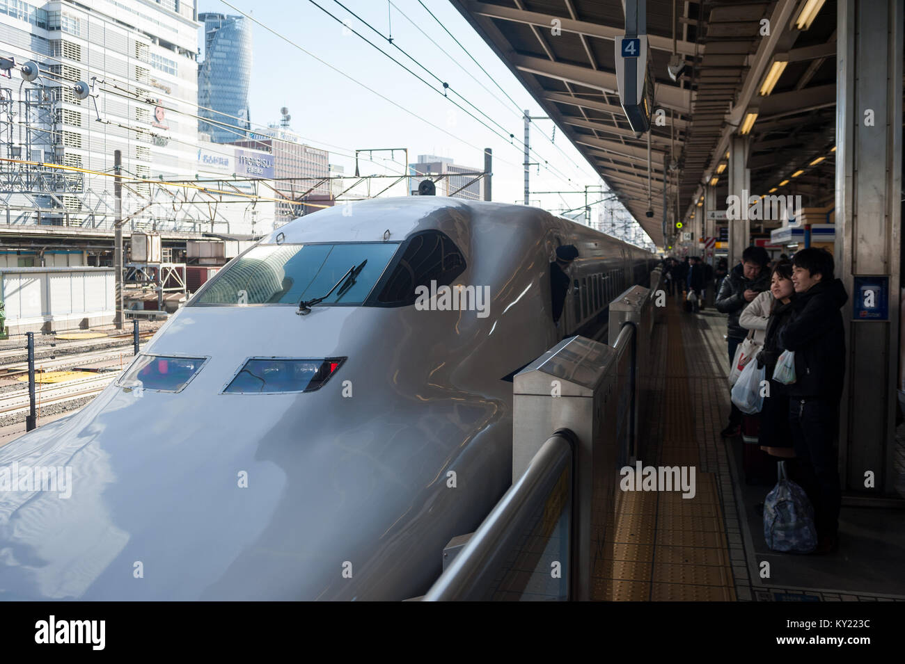 30.12.2017, Nagoya, Japan, Asia - A Shinkansen Bullet Train at Nagoya's ...