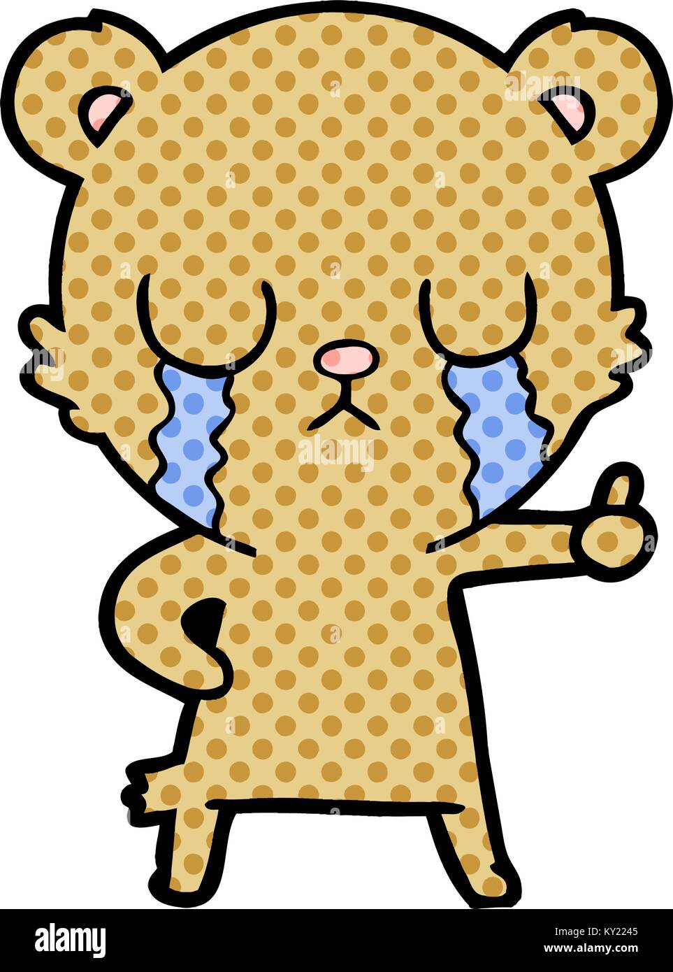 crying bear cartoon character Stock Vector Image & Art - Alamy