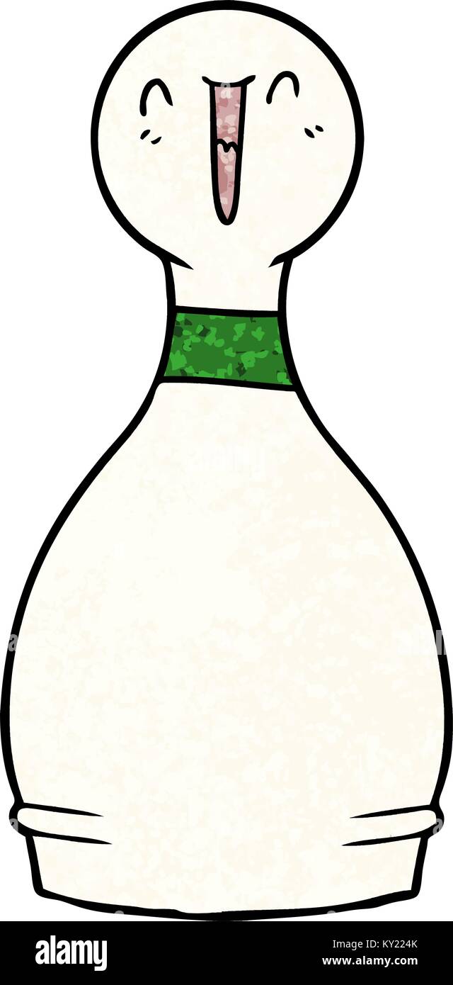 cartoon happy bowling pin Stock Vector Image & Art - Alamy