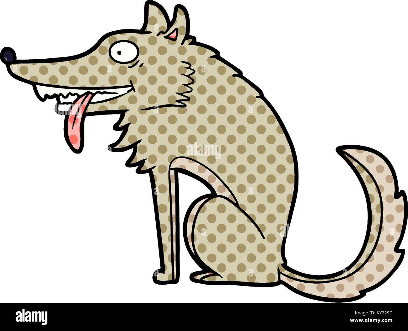 hungry cartoon wolf Stock Vector Image & Art - Alamy