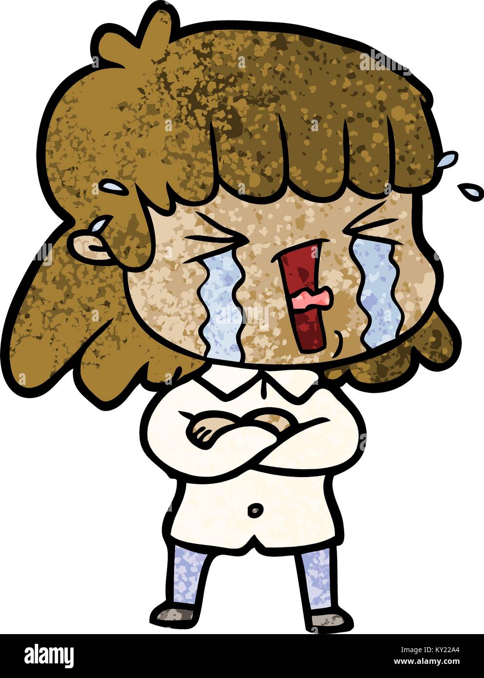 cartoon woman in tears Stock Vector Image & Art - Alamy