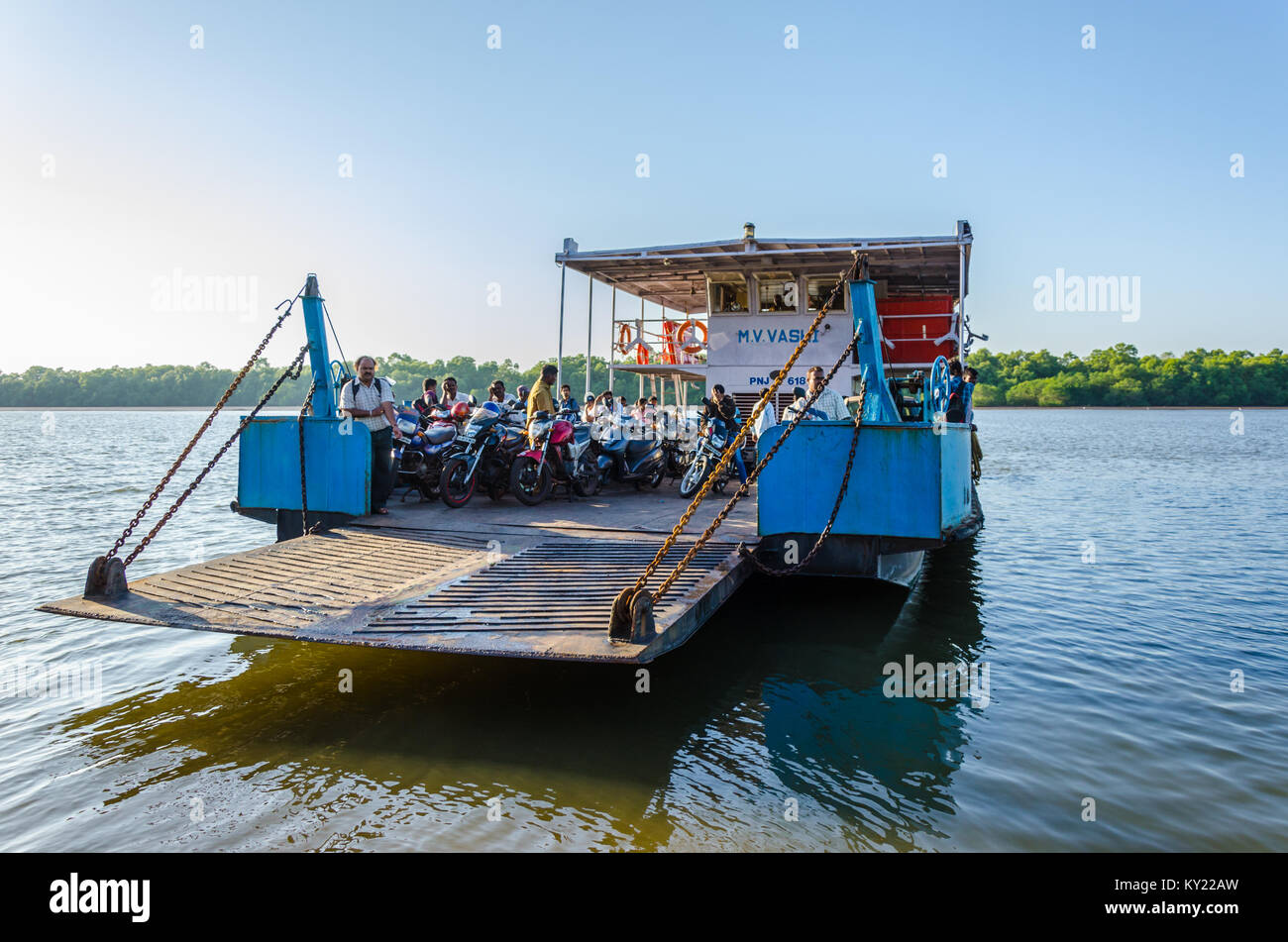 Madkai ferry terminal hi-res stock photography and images - Alamy