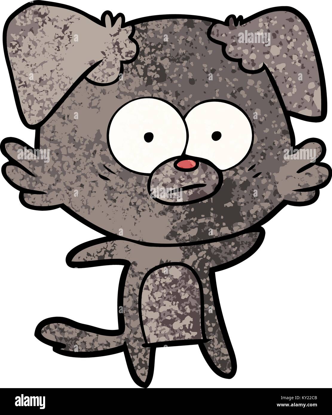 nervous dog cartoon Stock Vector Image & Art - Alamy