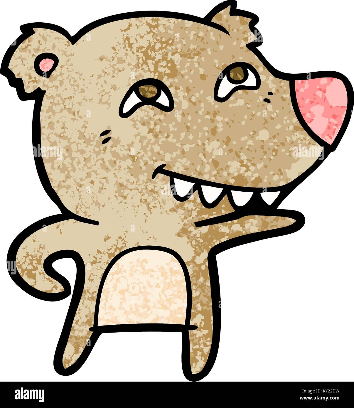 cartoon bear showing teeth Stock Vector Image & Art - Alamy