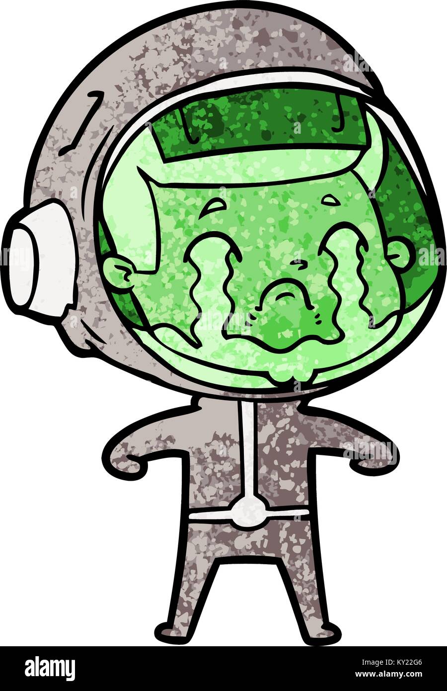 cartoon crying astronaut Stock Vector Image & Art - Alamy