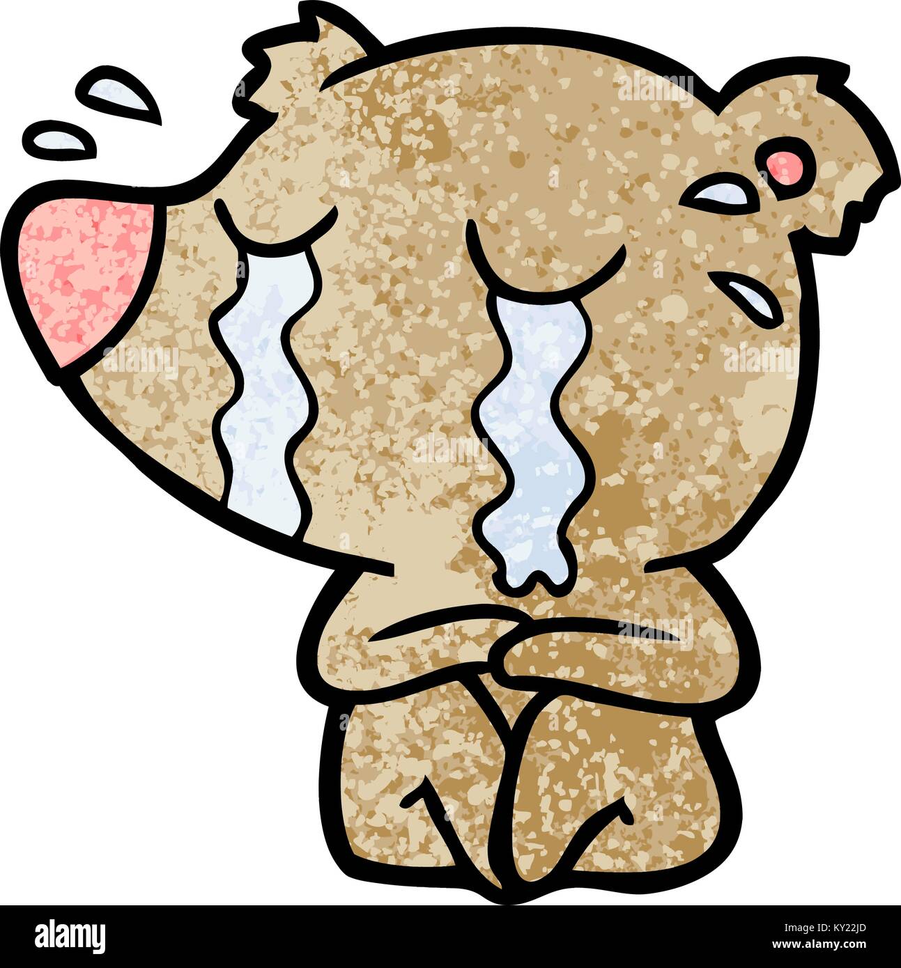 cartoon crying bear Stock Vector Image & Art - Alamy