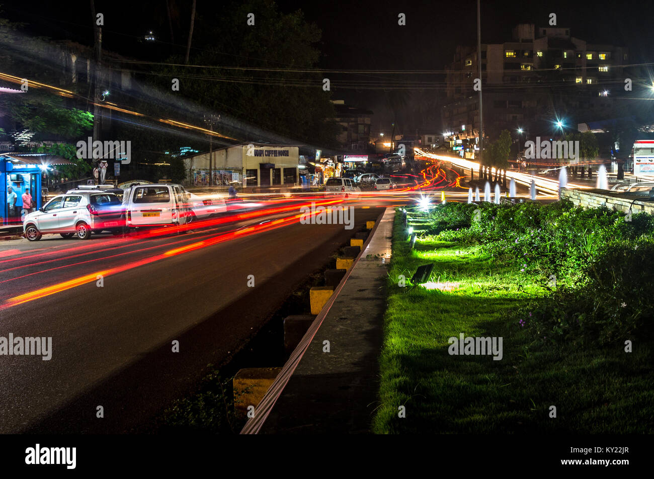 Long exposure shot from Dada Vaidya Chowk which lies at the heart of ...