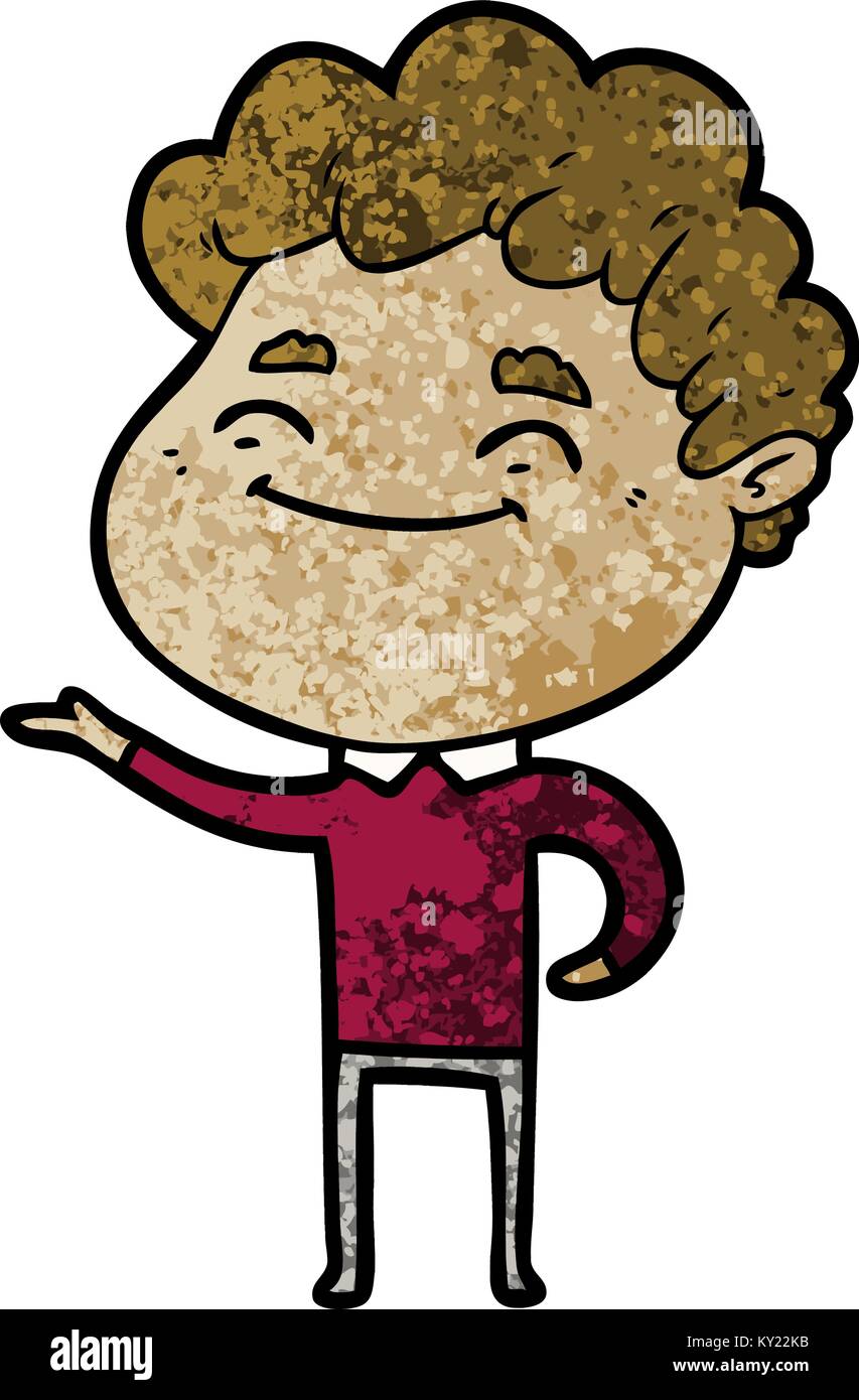 cartoon friendly man Stock Vector Image & Art - Alamy