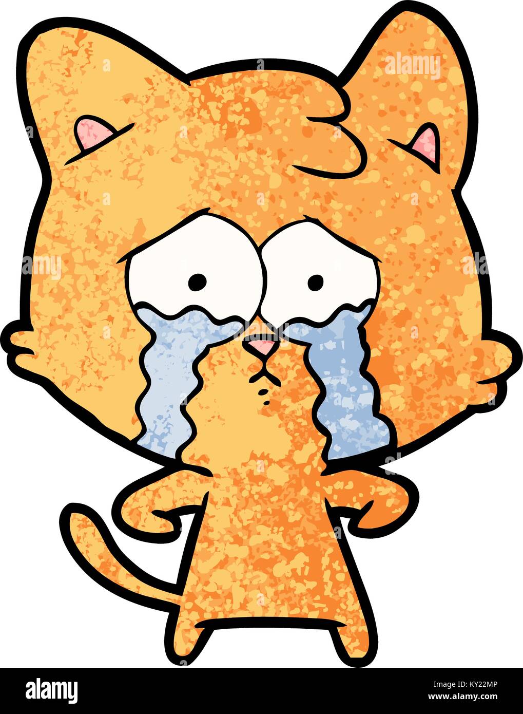 cartoon crying cat Stock Vector Image & Art - Alamy