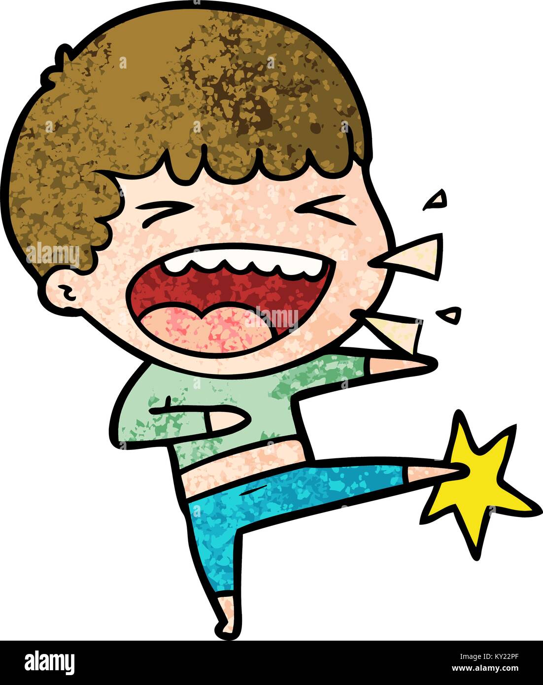 cartoon laughing man Stock Vector Image & Art - Alamy