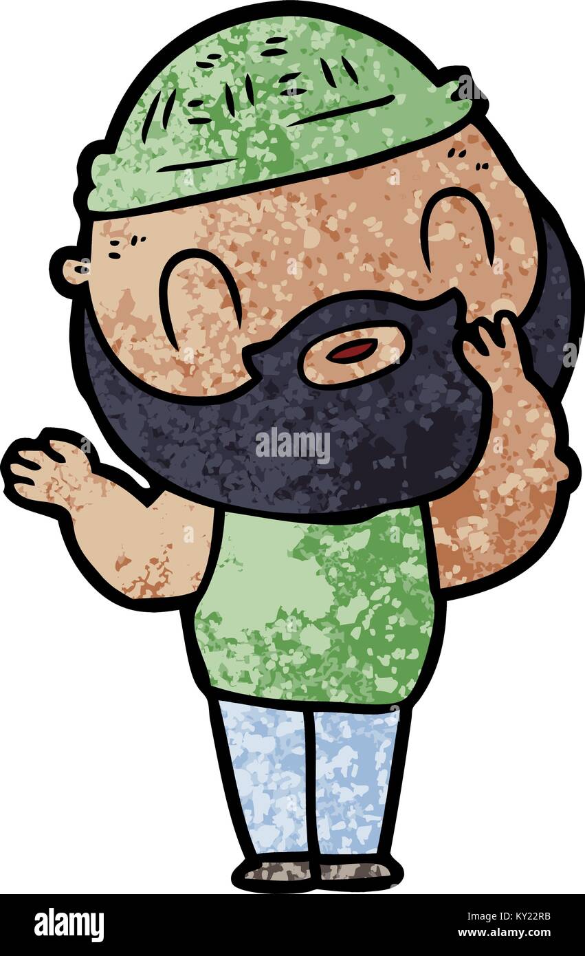 cartoon bearded man Stock Vector Image & Art - Alamy