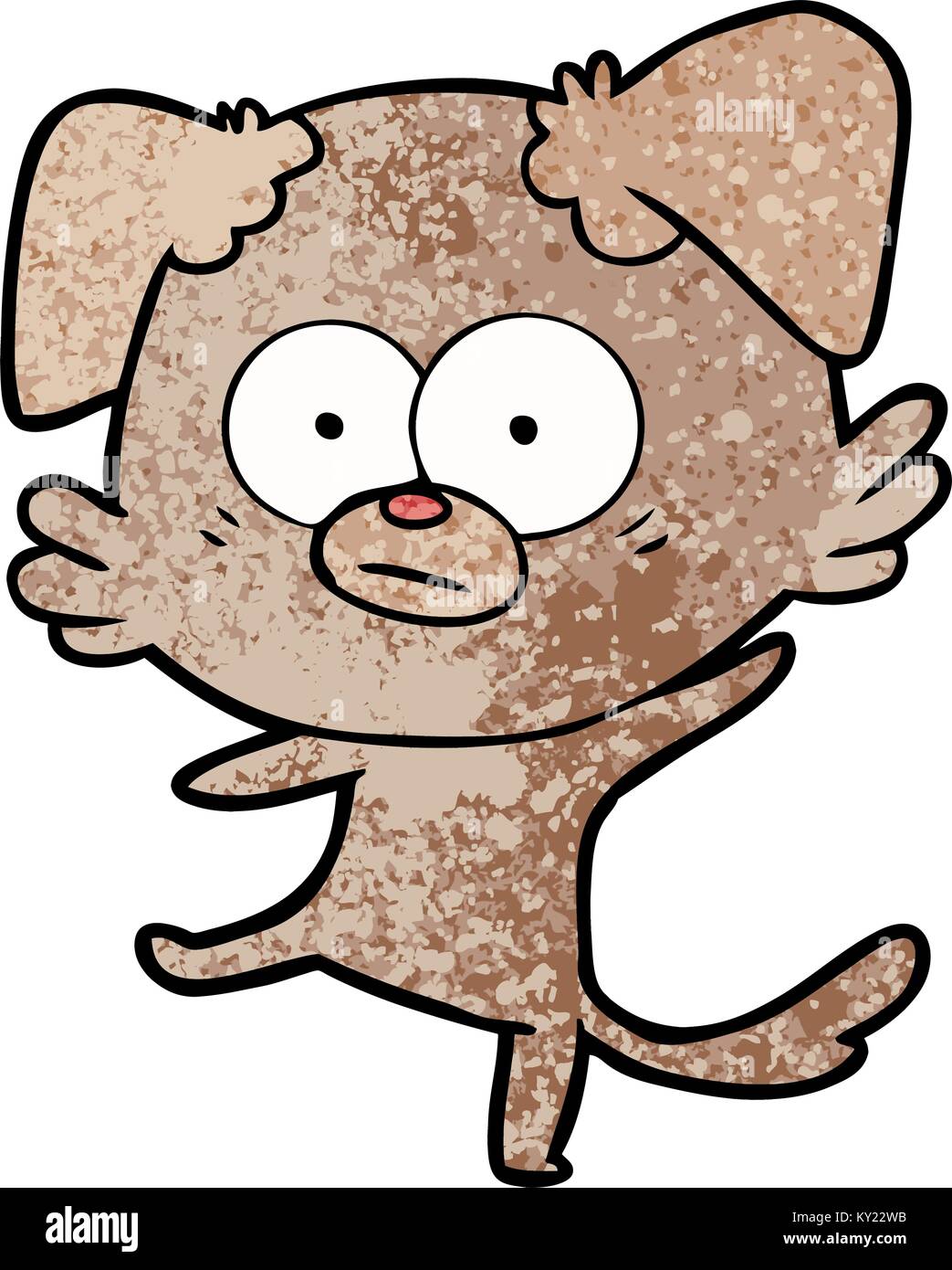 nervous dog cartoon Stock Vector Image & Art - Alamy