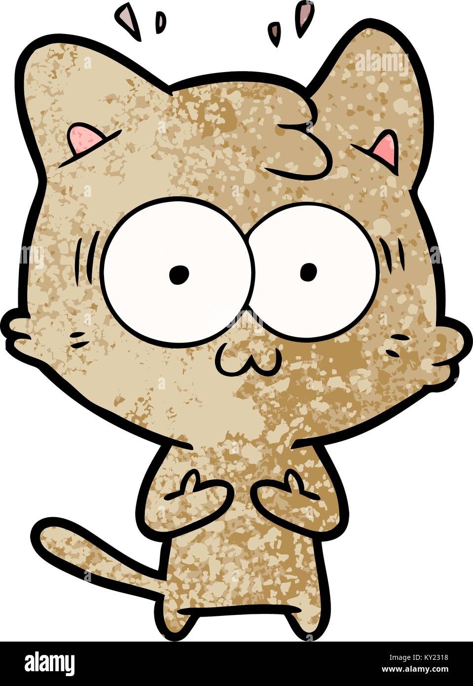 cartoon surprised cat Stock Vector Image & Art - Alamy