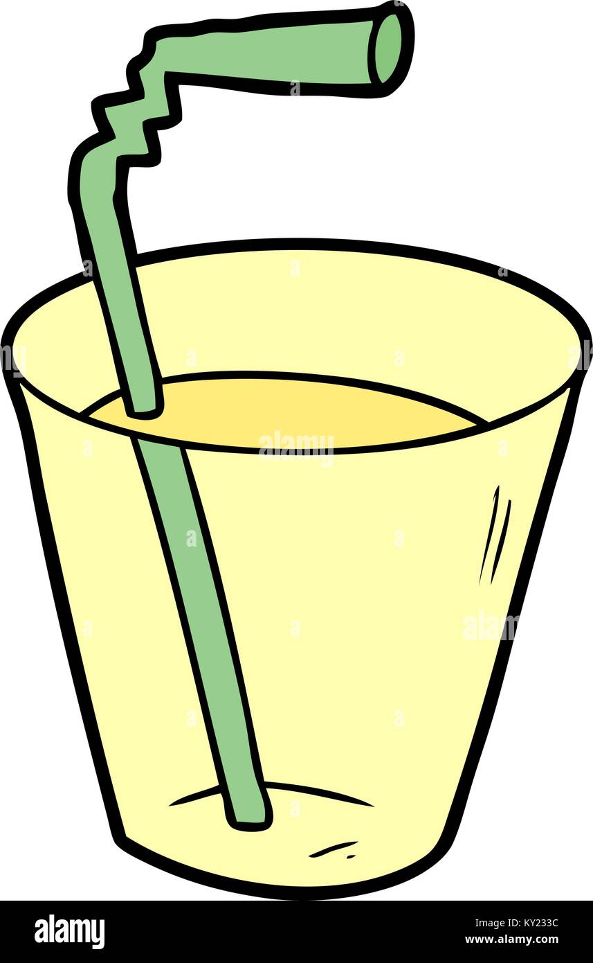 cartoon drink with straw Stock Vector Image & Art - Alamy
