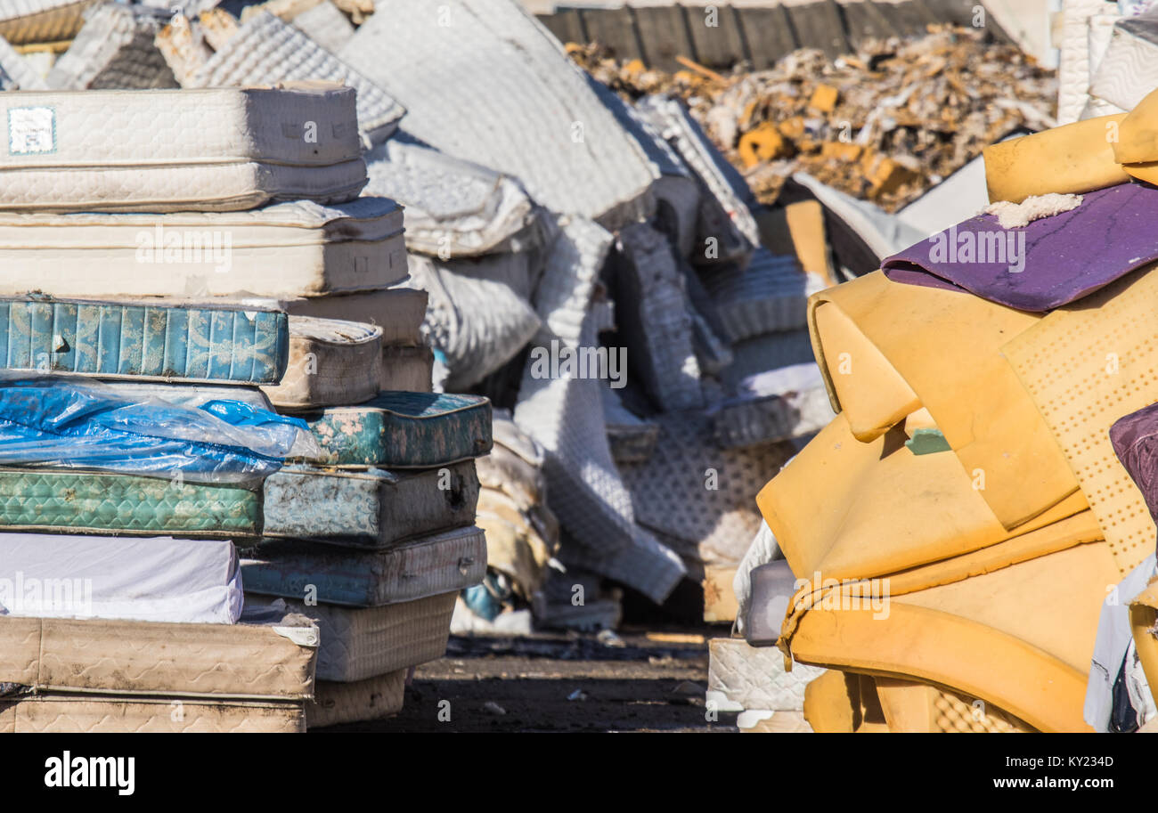 Mattress recycling facility .striving to recycle every bit of used ...