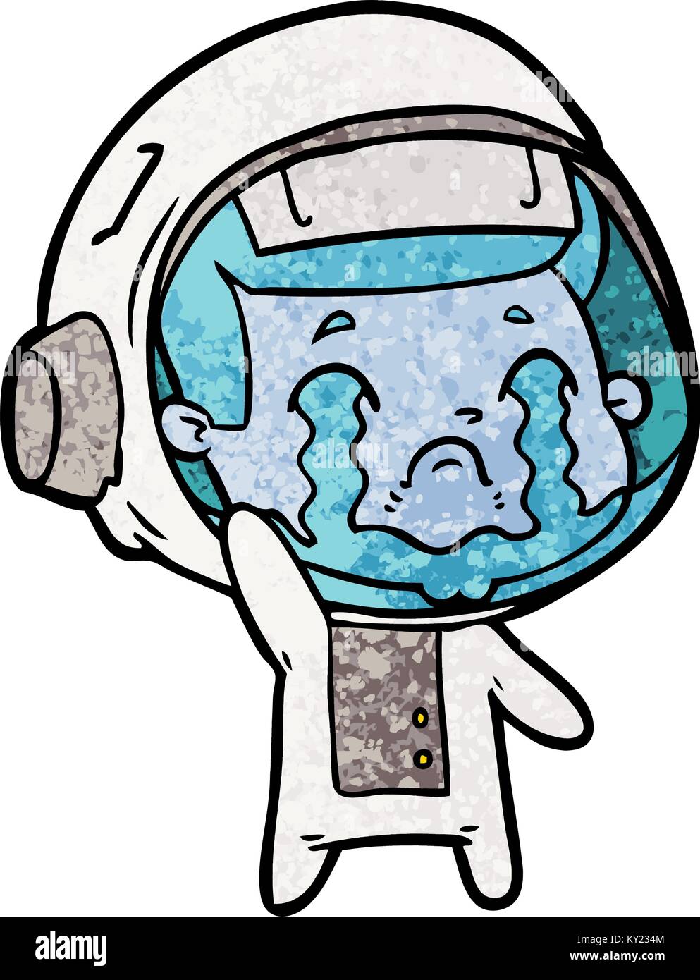 cartoon crying astronaut Stock Vector Image & Art - Alamy