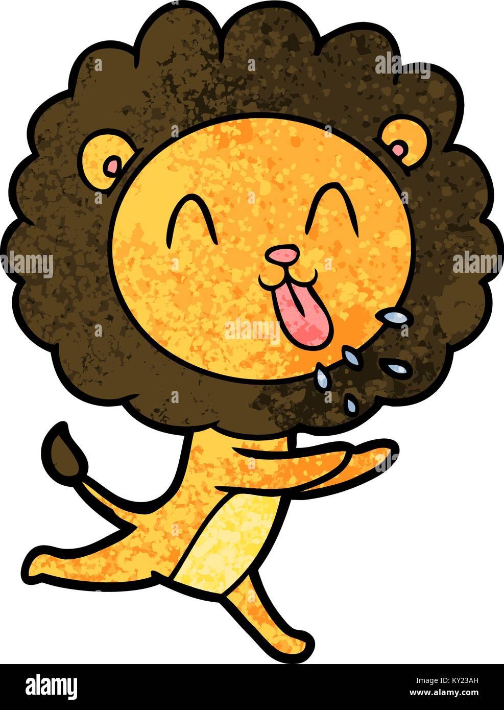 happy cartoon lion Stock Vector Image & Art - Alamy