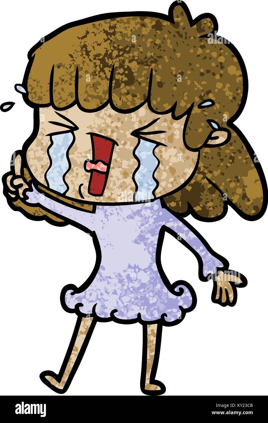 cartoon woman in tears Stock Vector Image & Art - Alamy