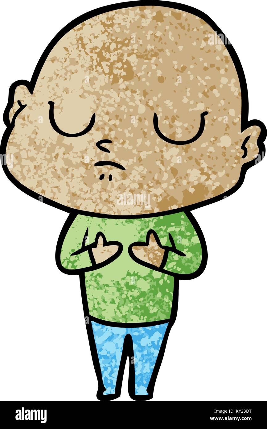 cartoon bald man Stock Vector Image & Art - Alamy