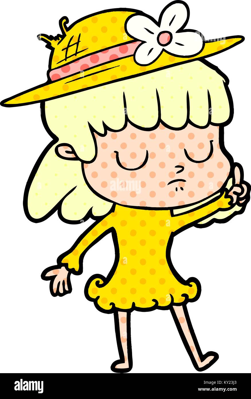 cartoon indifferent woman Stock Vector Image & Art - Alamy