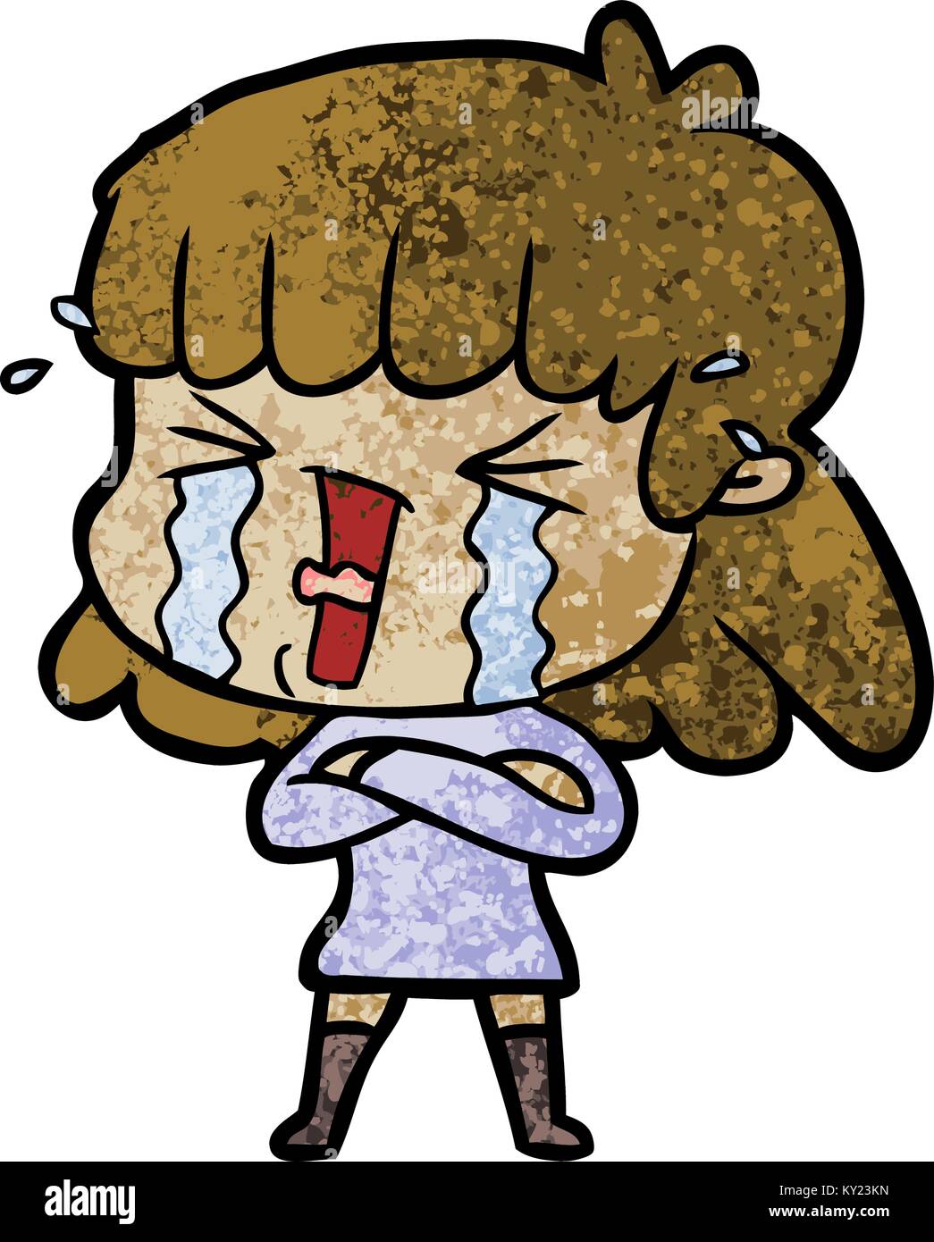 cartoon woman in tears Stock Vector Image & Art - Alamy