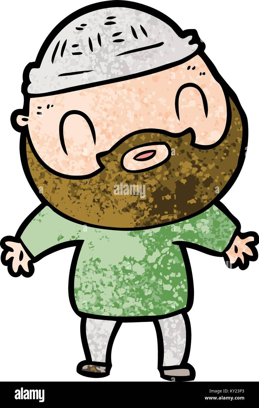 cartoon bearded man Stock Vector Image & Art - Alamy