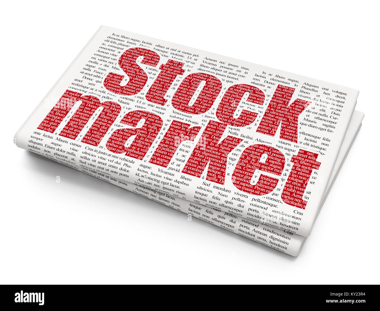 Business concept: Stock Market on Newspaper background Stock Photo - Alamy