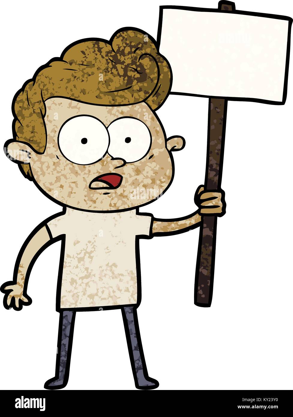 cartoon staring man Stock Vector Image & Art - Alamy