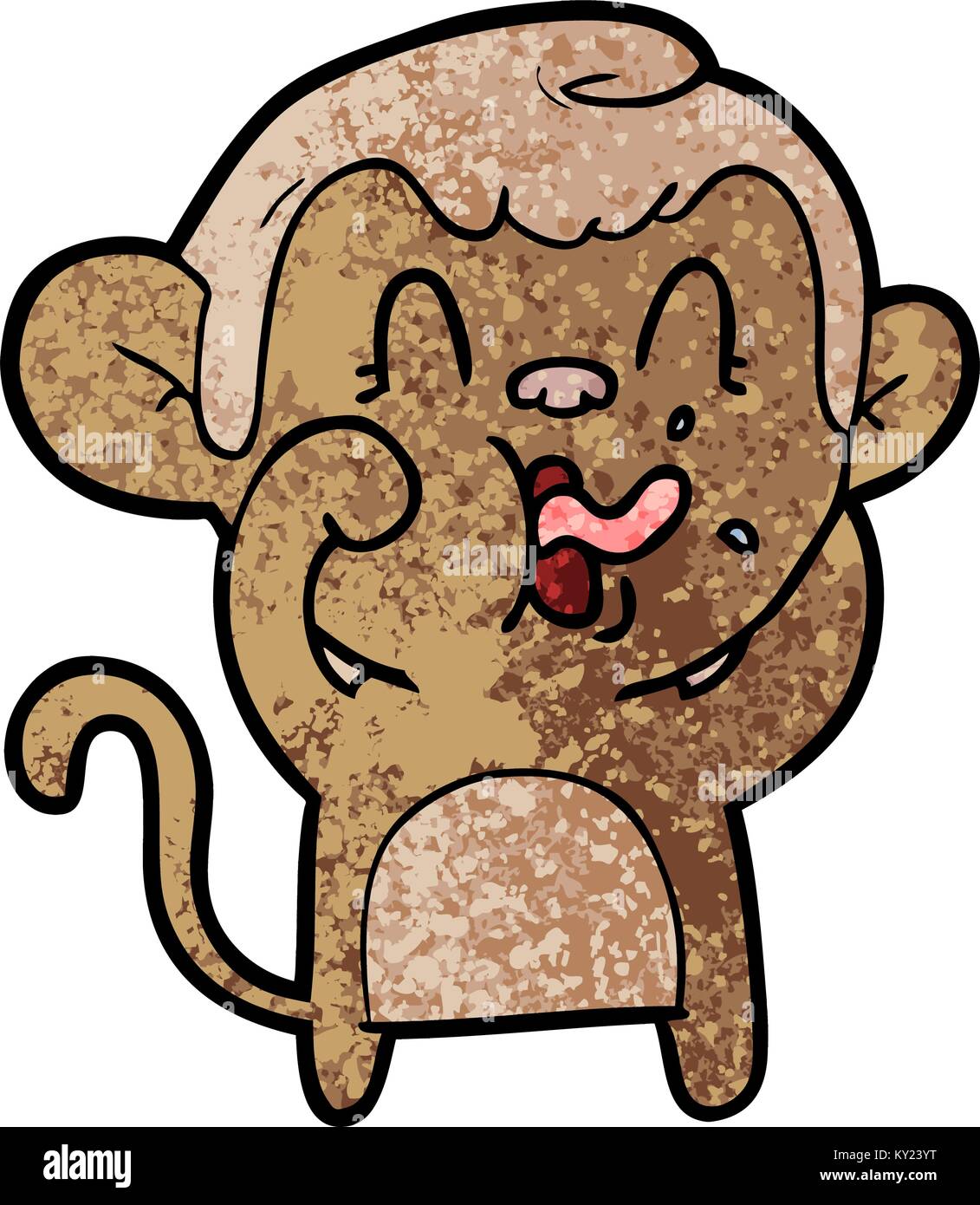 crazy cartoon monkey Stock Vector Image & Art - Alamy