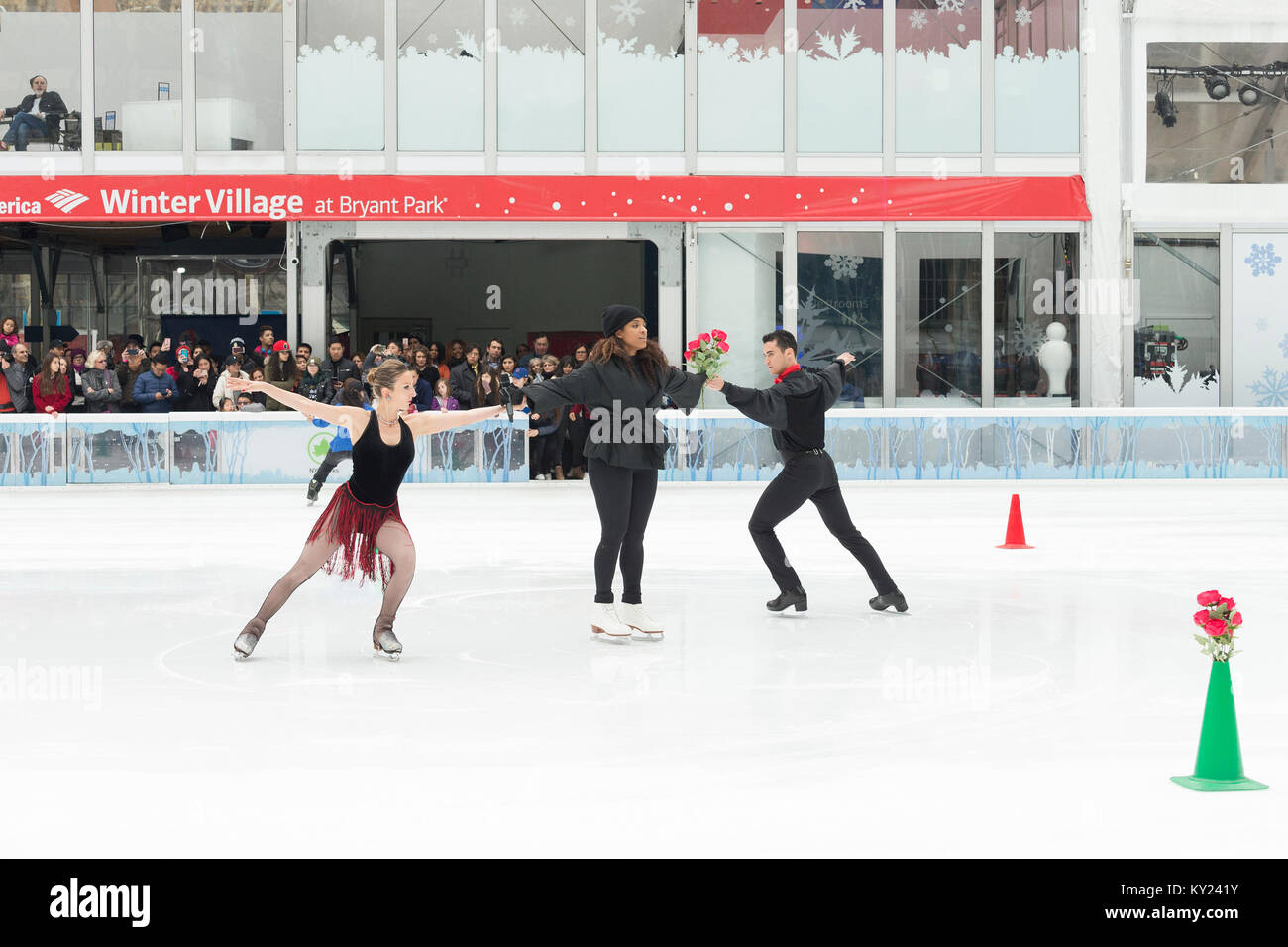 New York, United States. 11th Jan, 2018. Maria Grand, Alicia Hall Moran ...