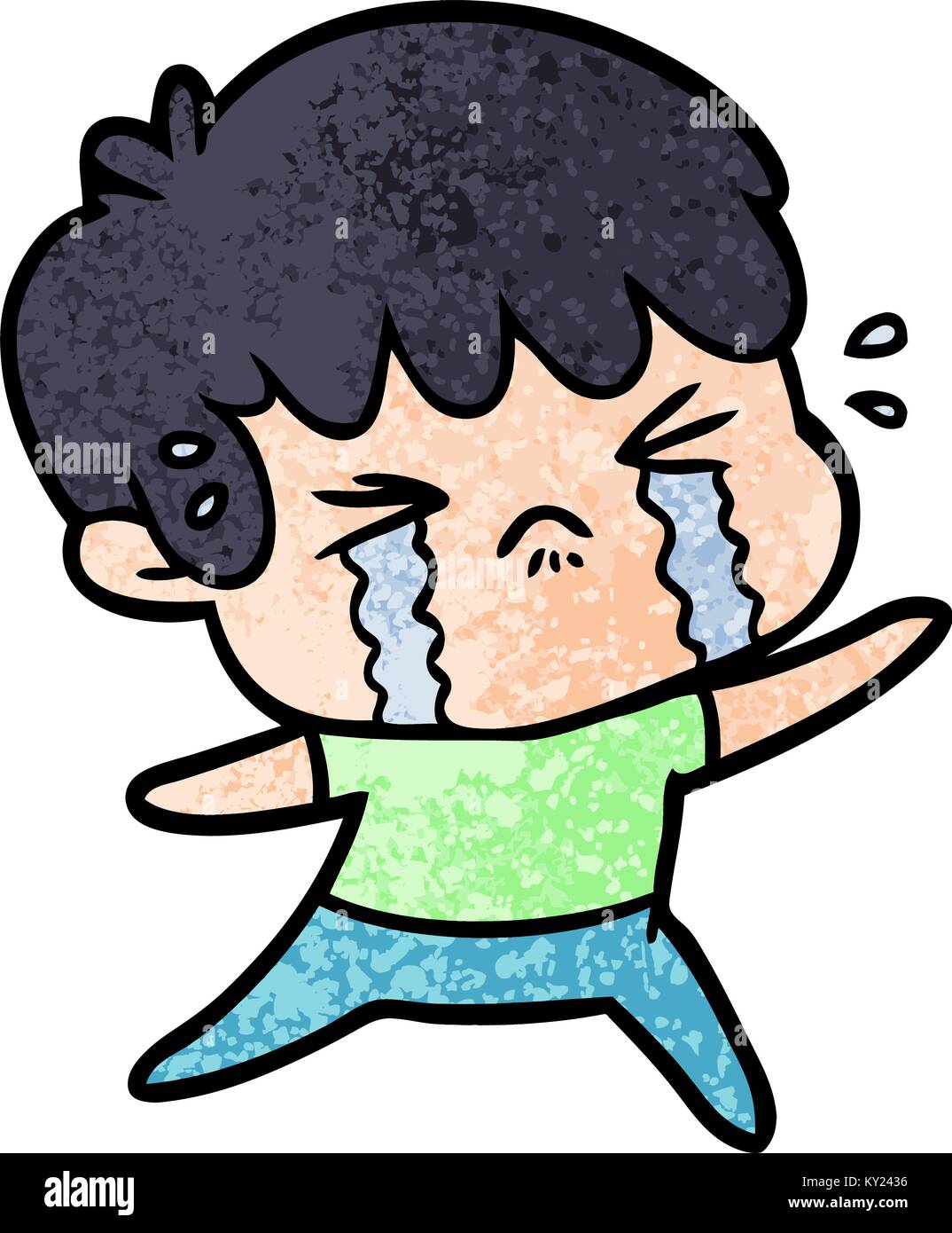 cartoon boy crying Stock Vector Image & Art - Alamy