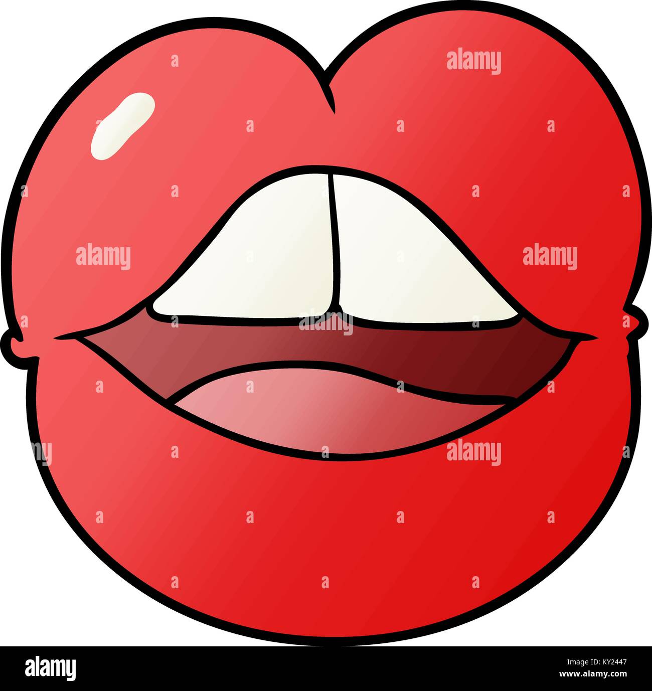 cartoon full lips Stock Vector Image & Art - Alamy
