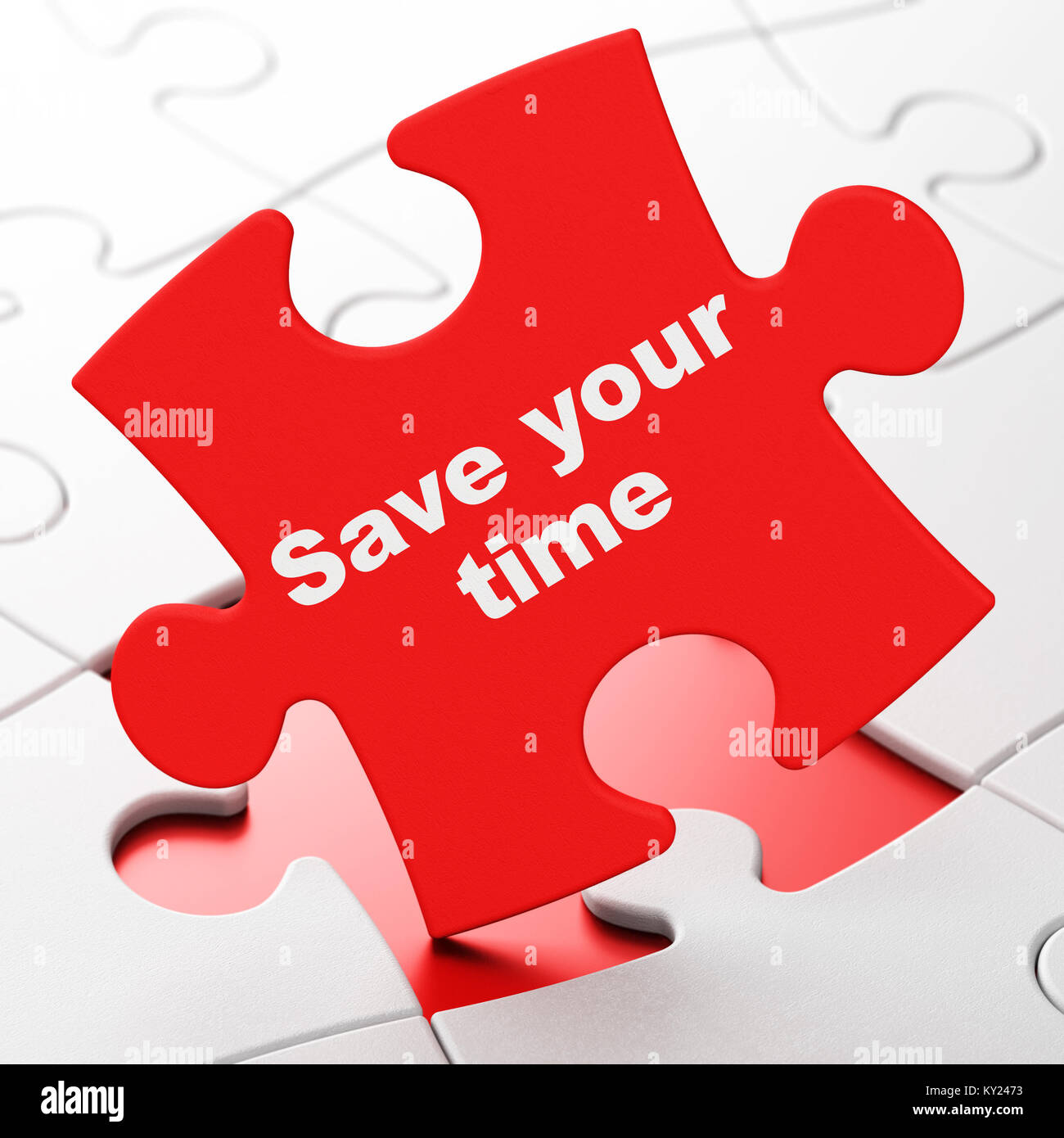 Timeline concept: Save Your Time on puzzle background Stock Photo - Alamy