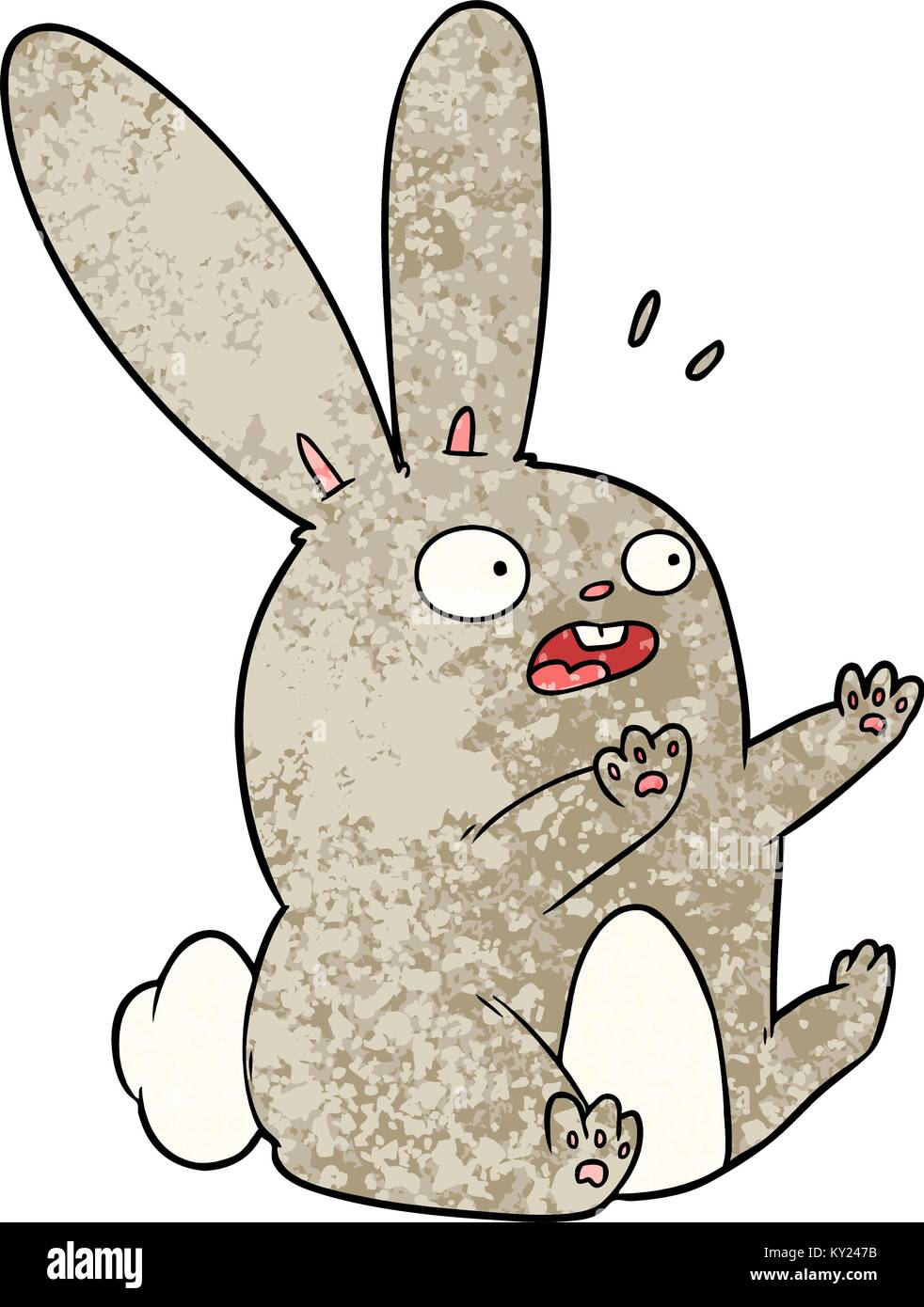 cartoon startled rabbit Stock Vector Image & Art - Alamy