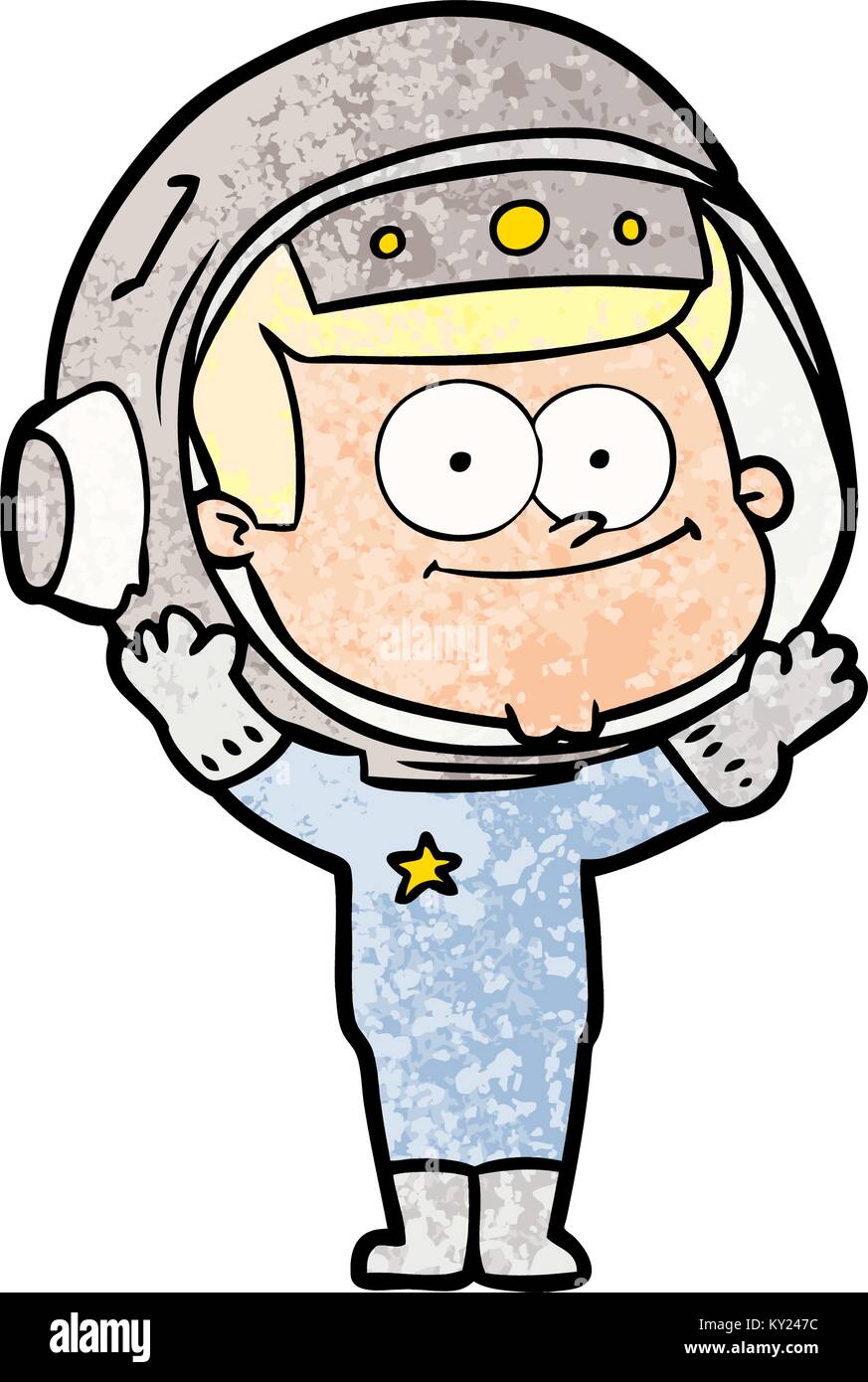 happy astronaut cartoon Stock Vector Image & Art - Alamy