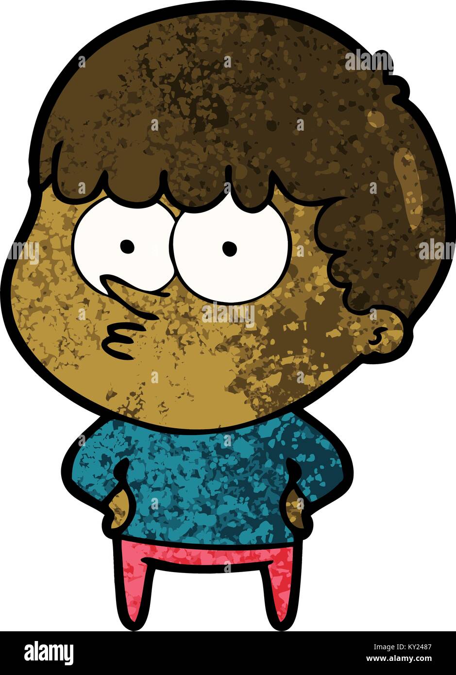 cartoon curious boy Stock Vector Image & Art - Alamy
