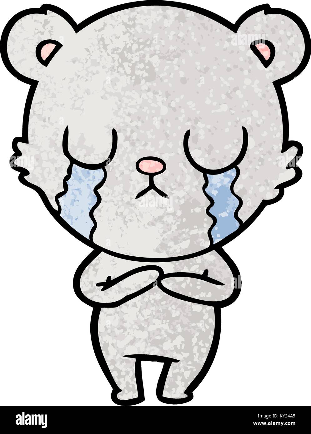 crying bear cartoon character Stock Vector Image & Art - Alamy