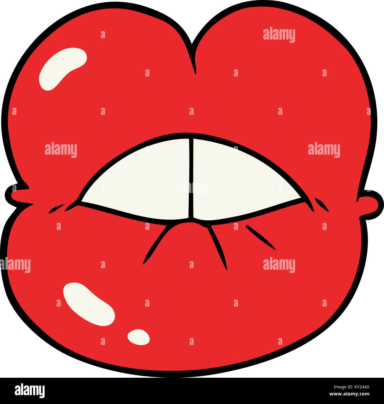 cartoon full lips Stock Vector Image & Art - Alamy